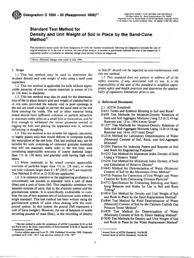 Astm d1556 | PDF
