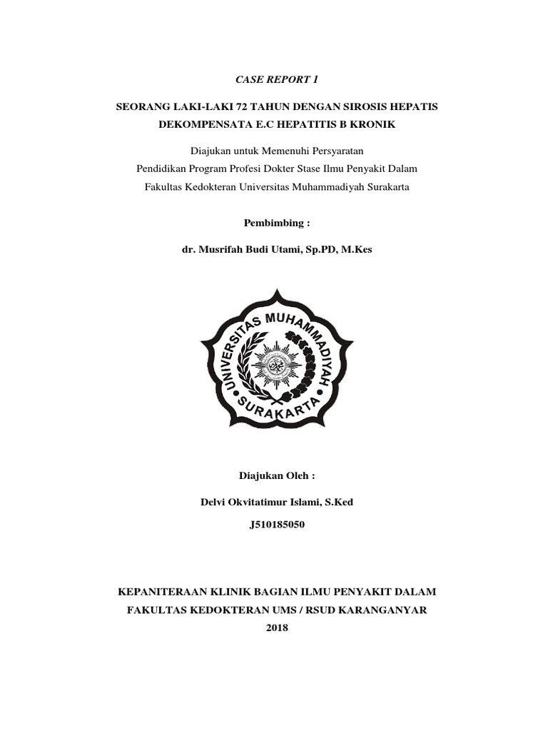 Lapsus Sirosis Hepatis Dekompensata | PDF