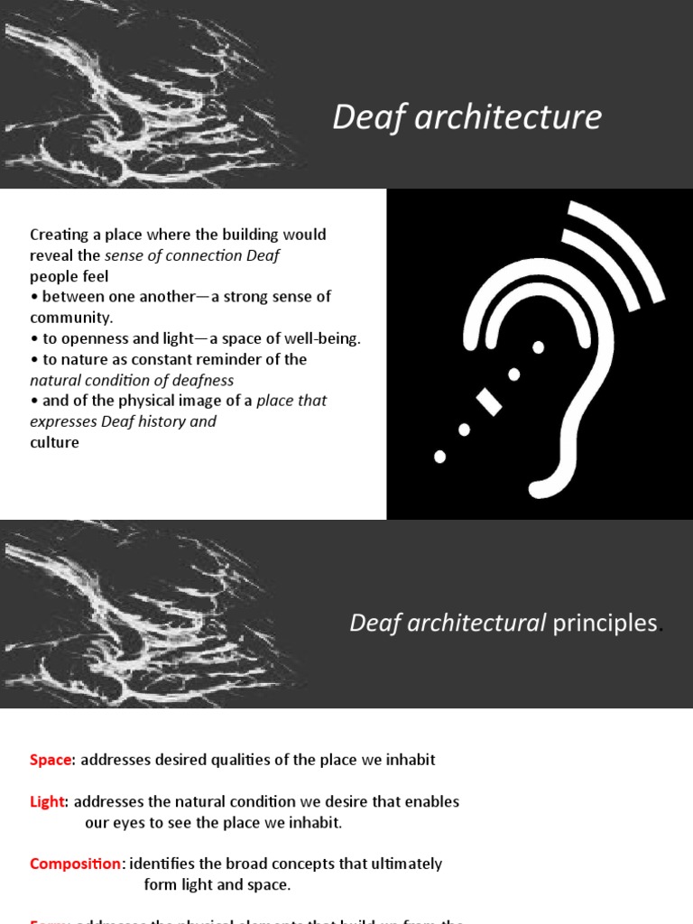 Deaf Architecture: Natural Condition of Deafness Expresses Deaf History ...