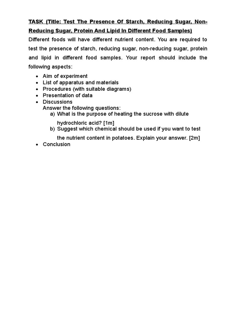 Food Nutrient Testing Lab Report | PDF