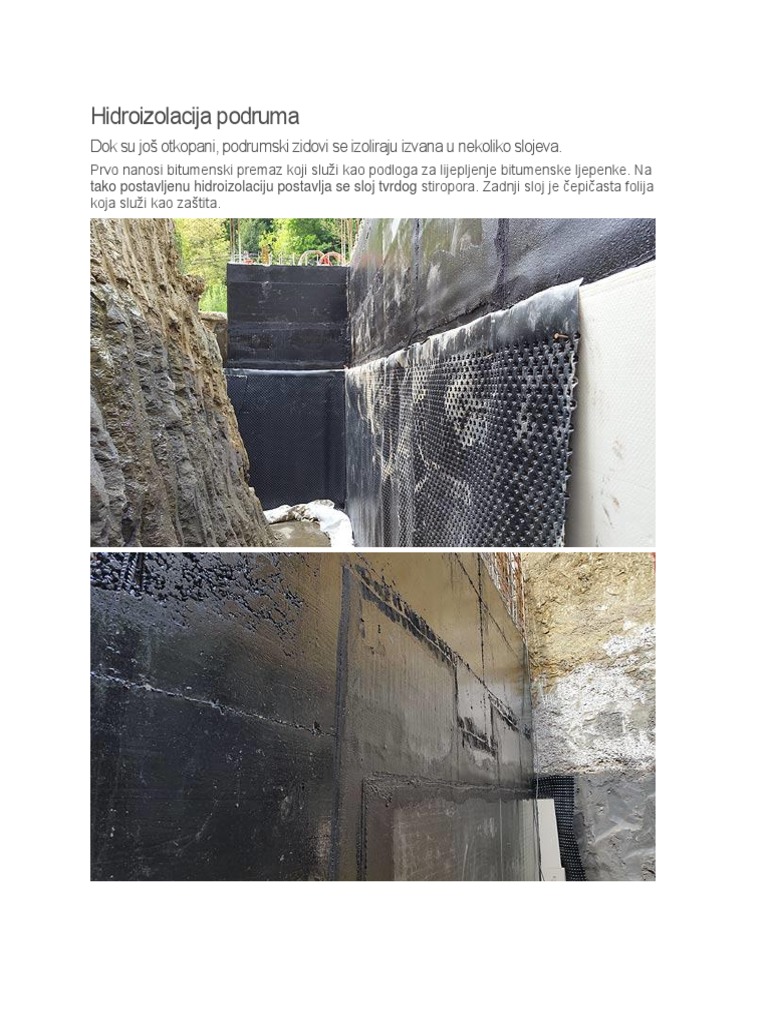 Hidroizolacija Podruma | PDF