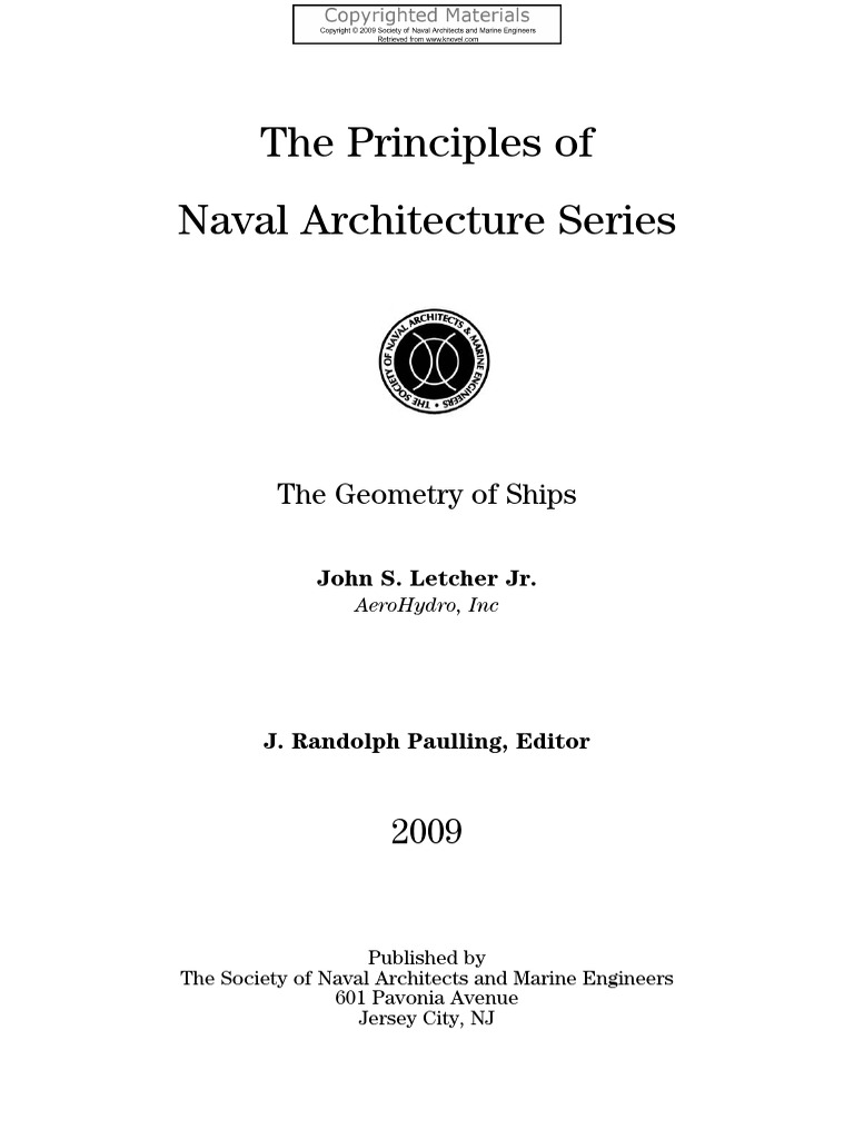 Principles of Ship Geometry | PDF | Hull (Watercraft) | Geometry