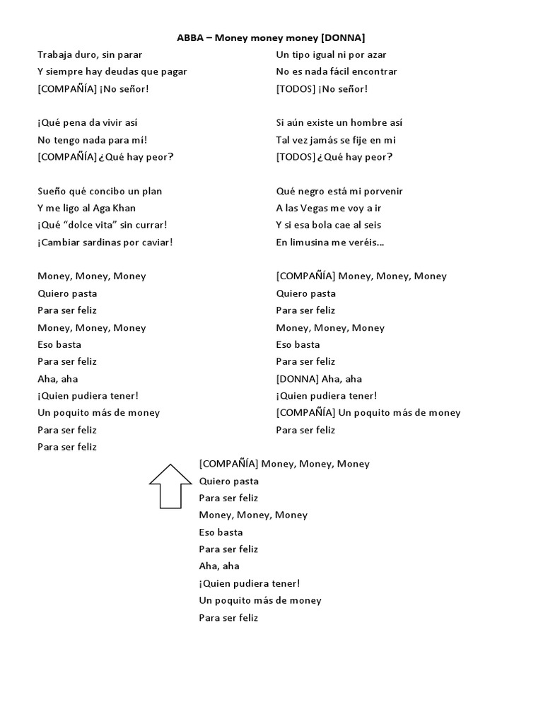 ABBA - Money Money Money | PDF