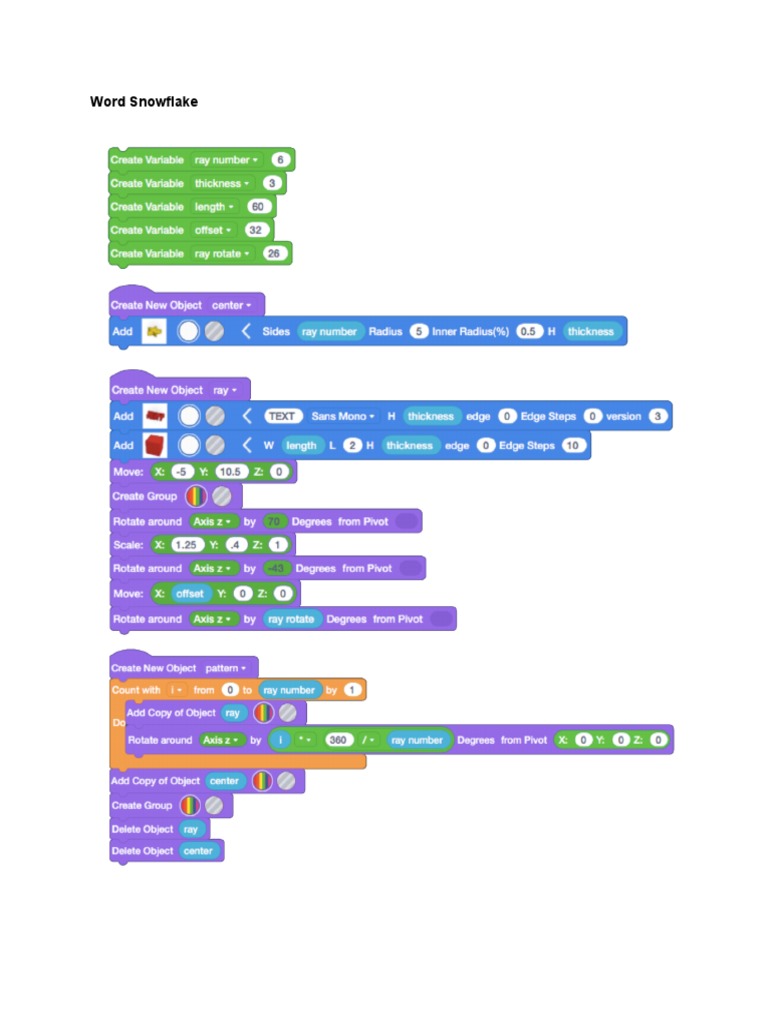 Students Hoc Tinkercad Codeblocks Scripts 6-8 | PDF