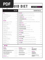 Moxy Hotel Menu Overview | PDF | Foods | Cuisine