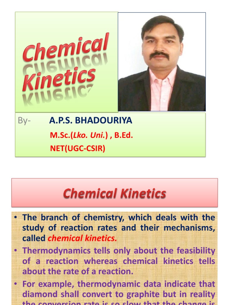 Chemical Kinetics | PDF | Reaction Rate | Chemical Kinetics
