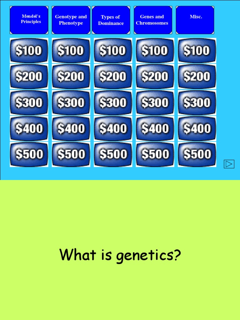 Genetics: Dominance and Inheritance Types | PDF | Dominance (Genetics ...