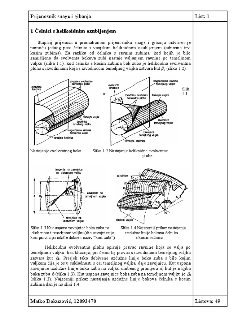 Prijenosnik Snage I Gibanja | PDF