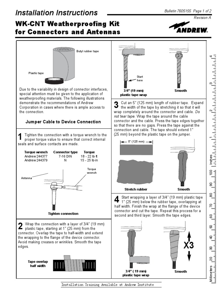 WEATHERproofing Kit | PDF | Electrical Connector | Equipment