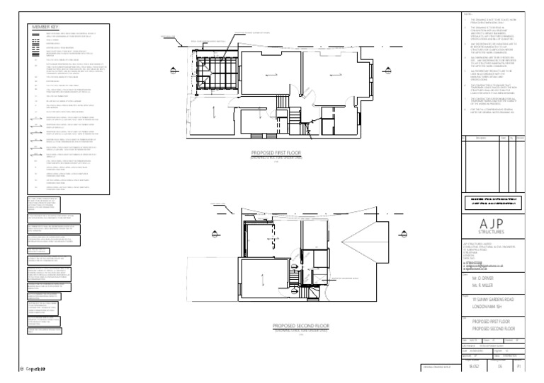 Structural Drawings Extension London | PDF | Wall | Lumber