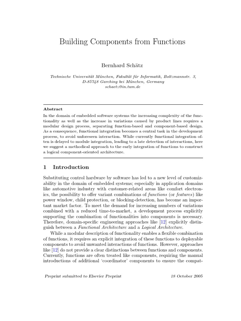 Building Components From Functions | PDF | Component Based Software ...