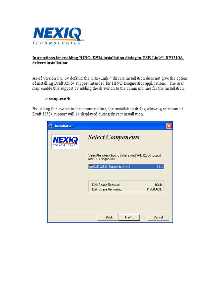 USB-Link HINO Install | PDF