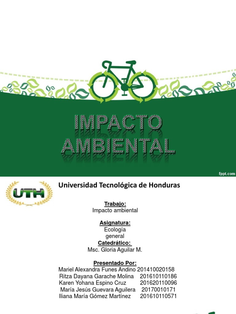 IMPACTO_AMBIENTAL_DIAPOSITIVAS_GRUPO.ppt | Evaluación de impacto ...