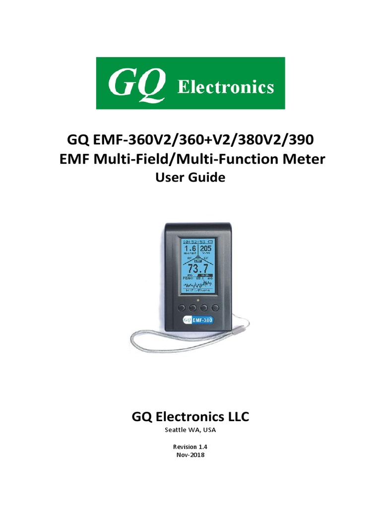 GQ EMF 360V2 380V2 390 - UserGuide | PDF | Radio Spectrum | Wi Fi