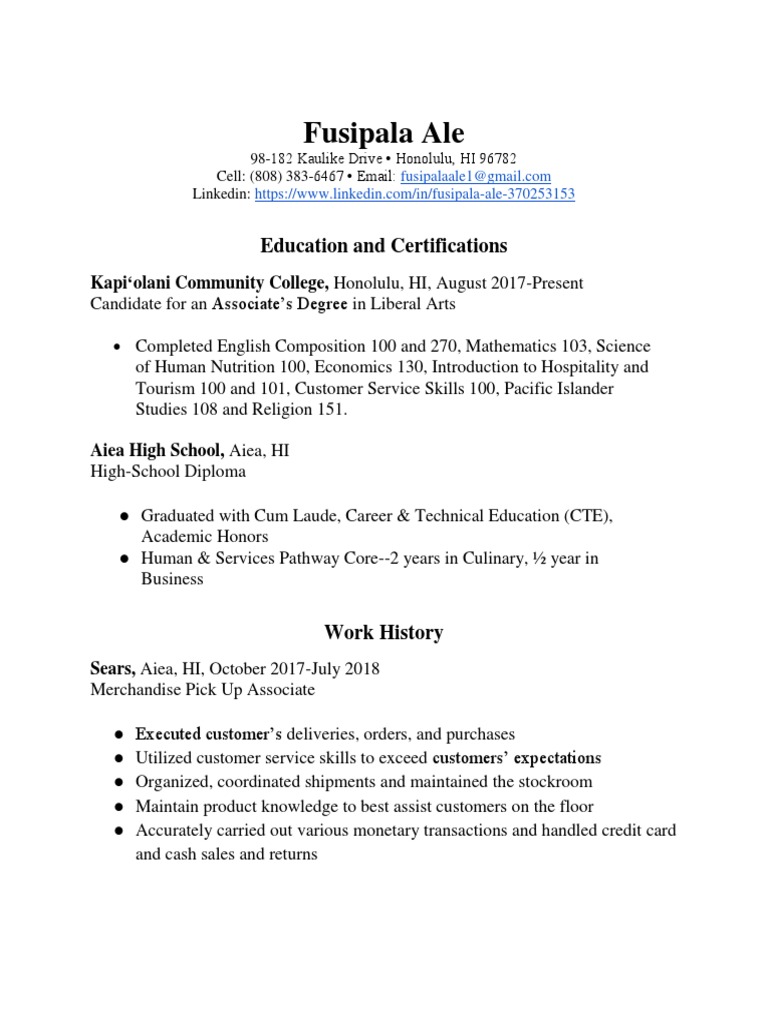 Final Resume | PDF