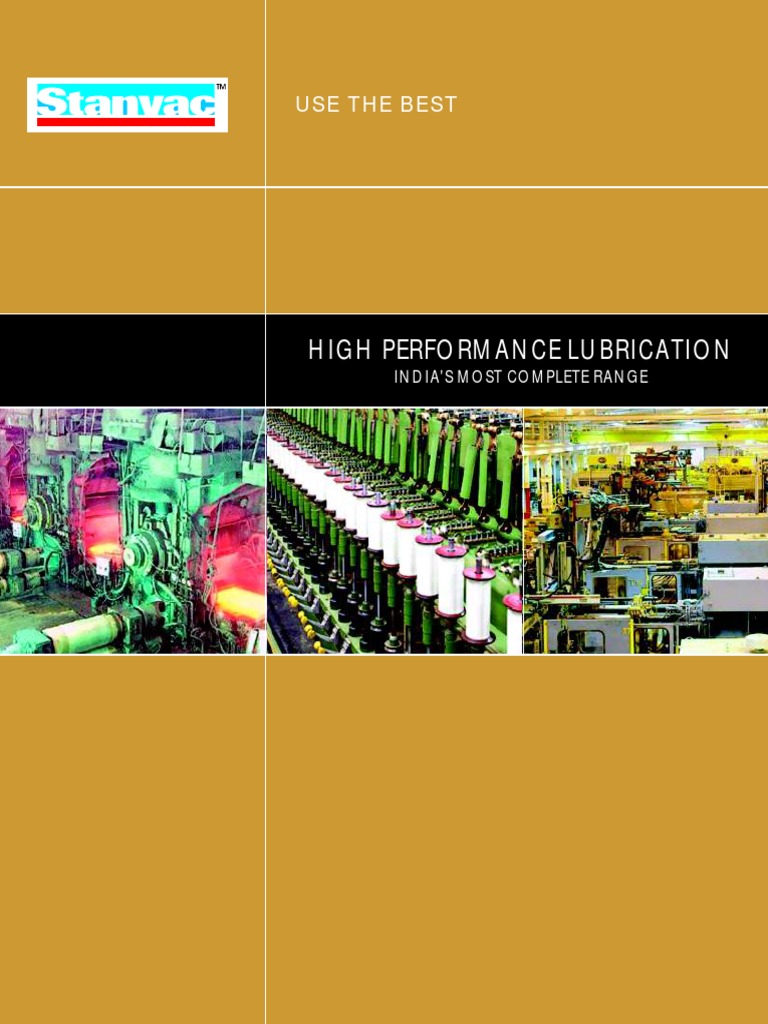 High Performance Lubricants | PDF | Bearing (Mechanical) | Lubricant