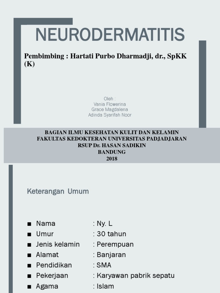 Neurodermatitis | PDF