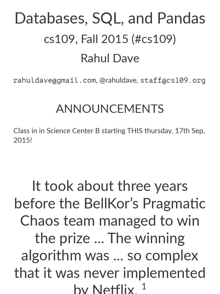 04 PandasSQL PDF | Download Free PDF | Disk Storage | Databases