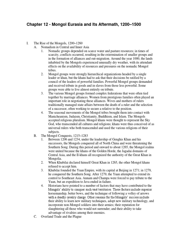 Mongol Empire: Rise, Conquests, and Impact | PDF | Mongol Empire | Russia