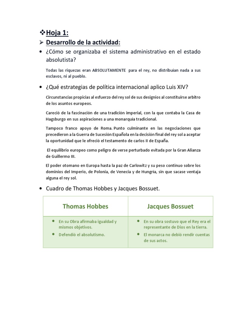 Todo Sobre El Poder Absolutista | PDF | Louis Xiv De Francia ...