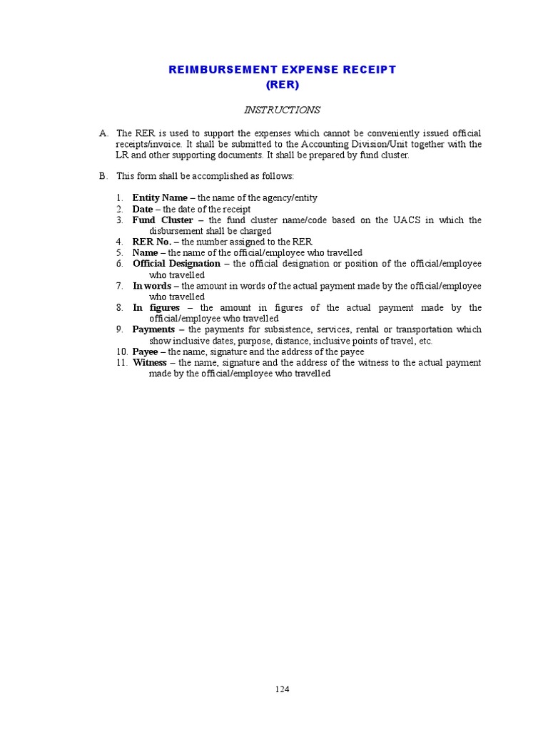 Appendix 46 - Instructions - RER | PDF