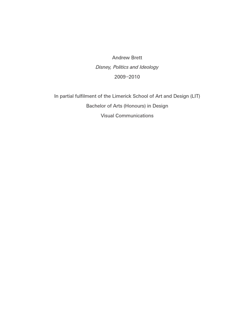 Disneyfication and Global Ideology Analysis | PDF | Situationist ...