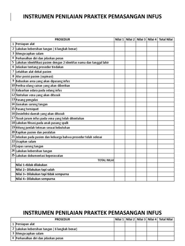 Pasang Infus | PDF