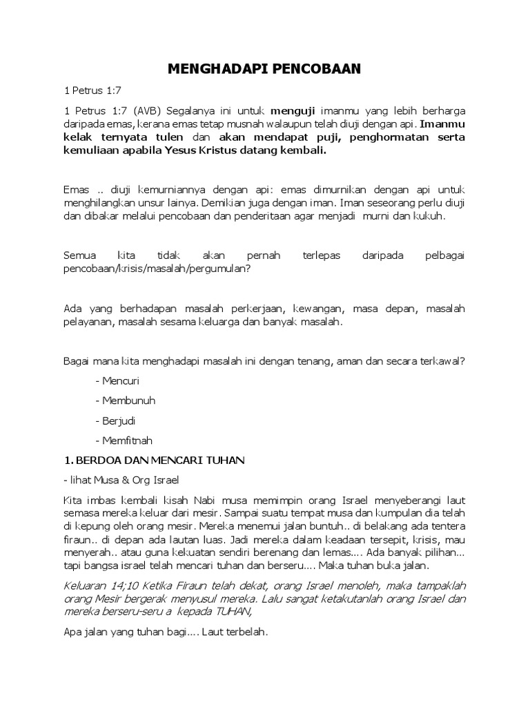 MENGHADAPI CABARAN | PDF