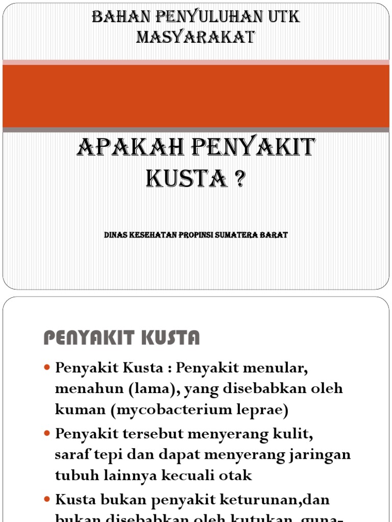 Materi Kusta | PDF | Kesehatan Holistik | Sains & Matematika