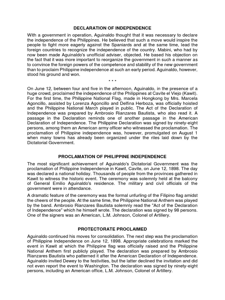 Declaration of Independence | PDF | Independence | Nationalism