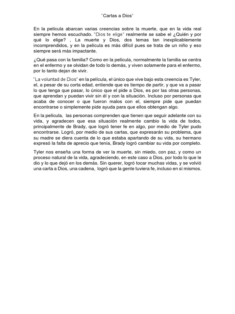Cartas A Dios | PDF