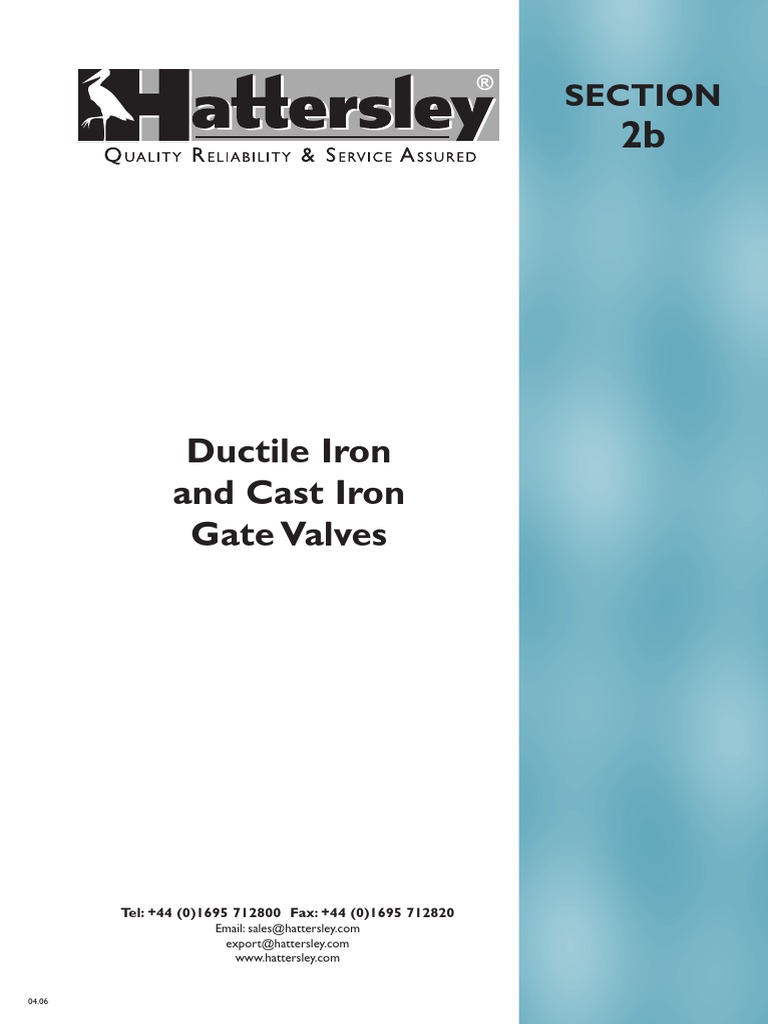 Hattersley Gate Valves 2b PDF | PDF | Valve | Cast Iron
