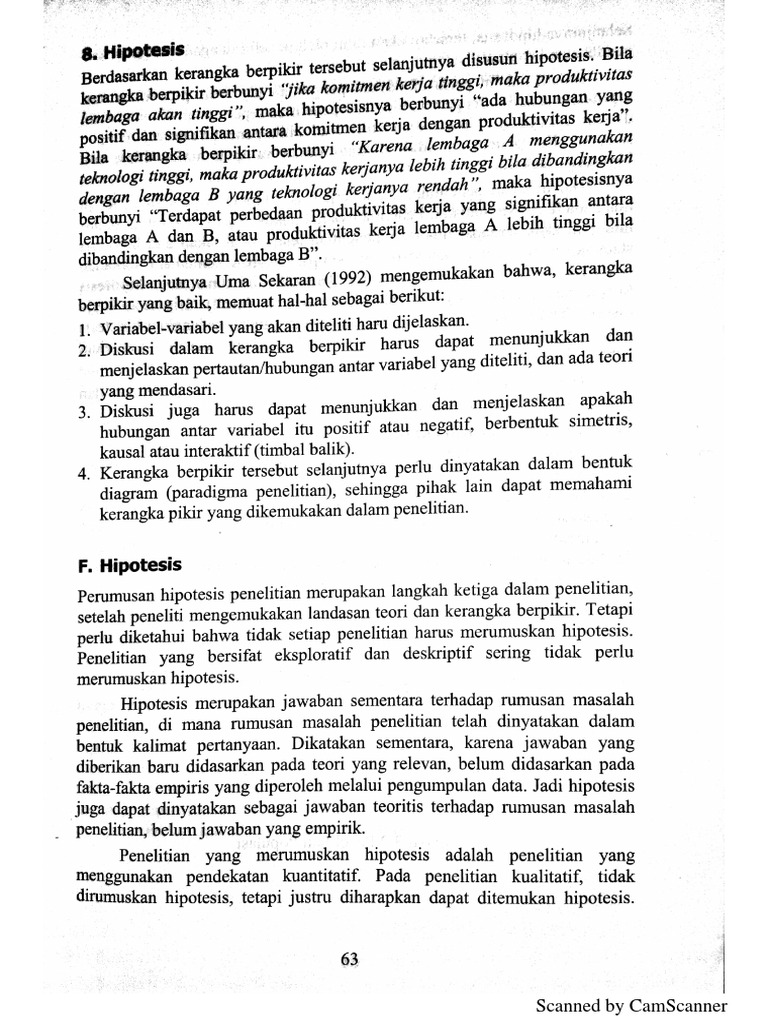 Sugiyono Hipotesis | PDF
