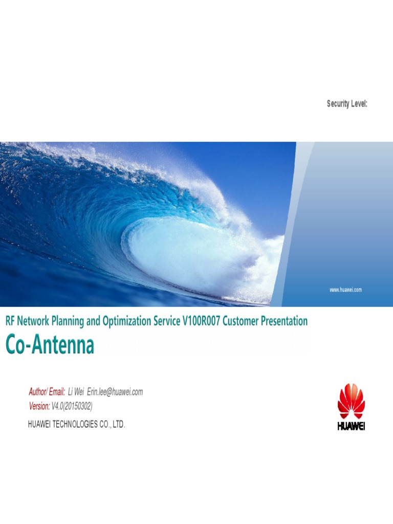 Coordinated Multi-RAT Network Planning and Optimization with Huawei's ...