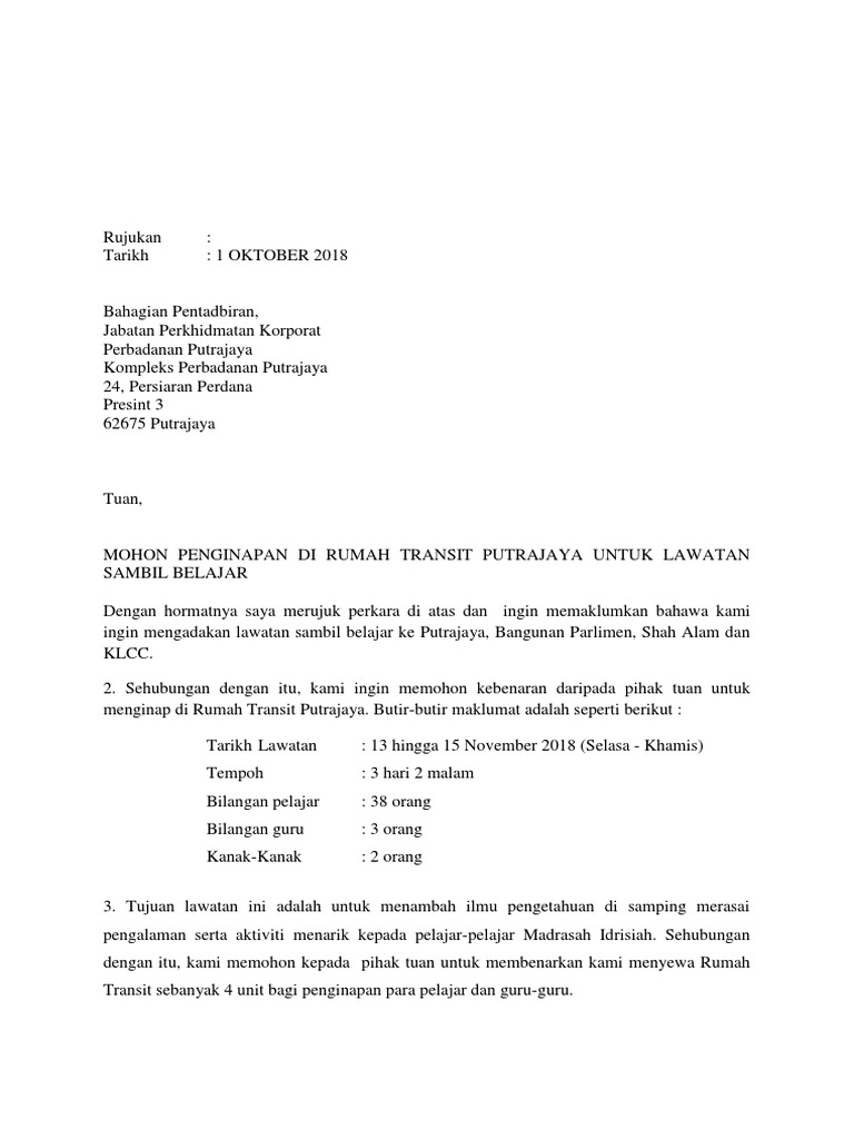 Surat Rumah Transit | PDF