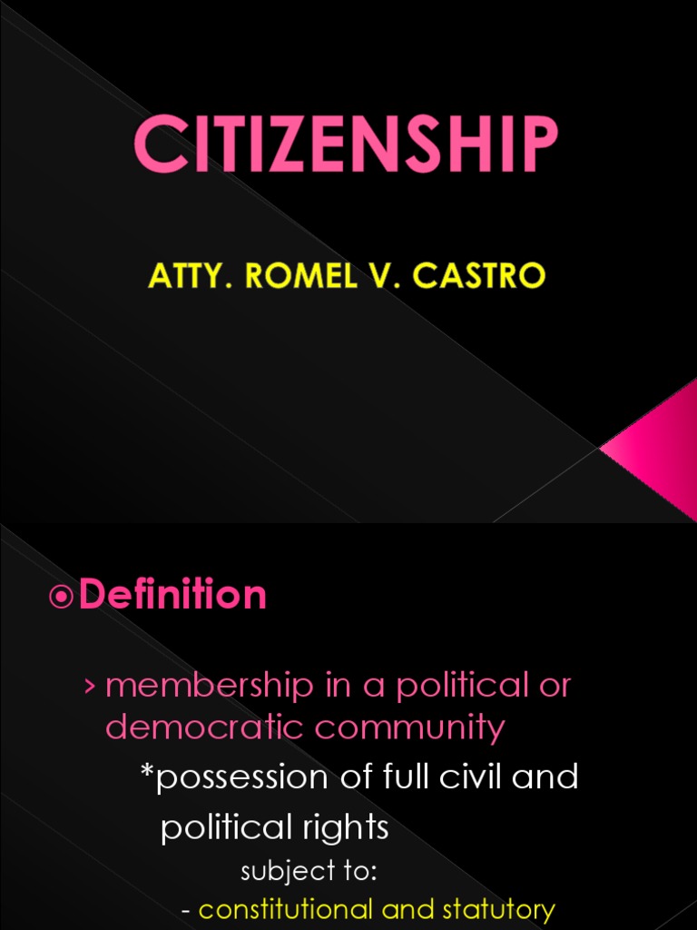 Citizenship | Naturalization | Citizenship