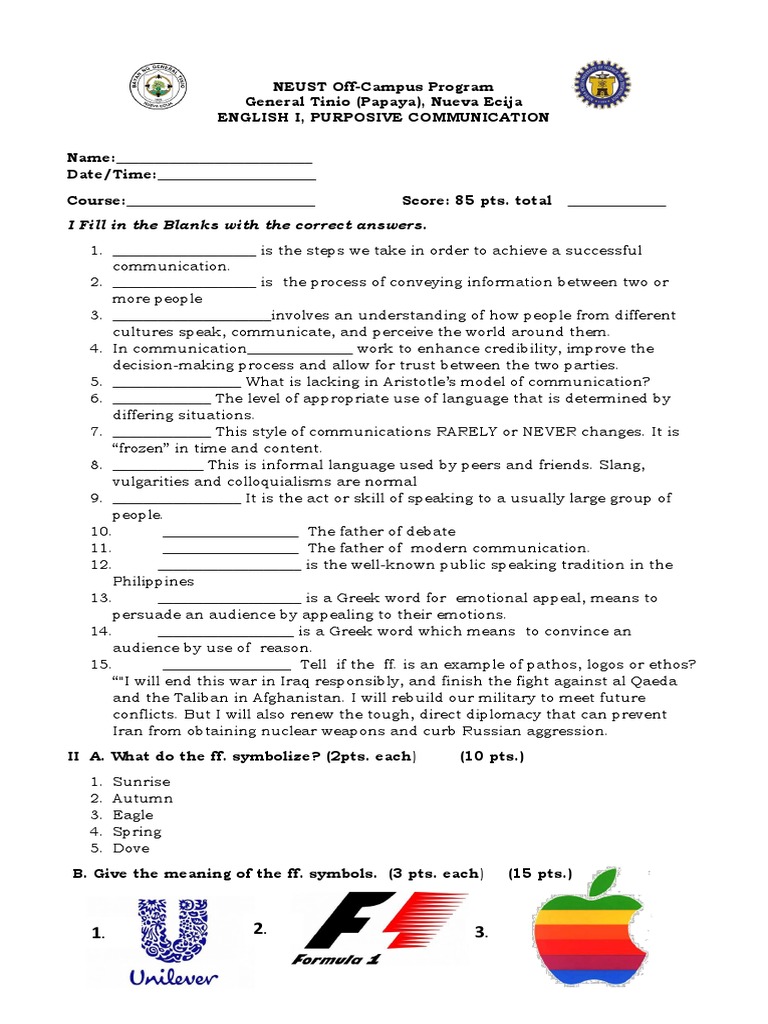 Purposive C | PDF | Communication | Cognitive Science