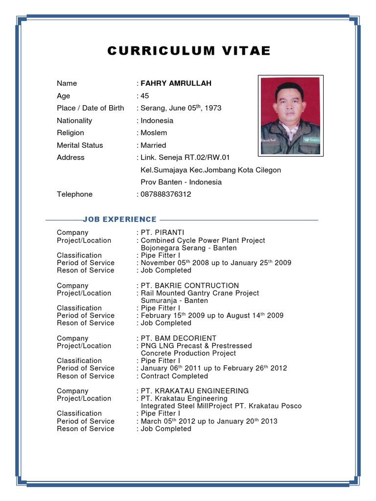 CV Fahri | PDF