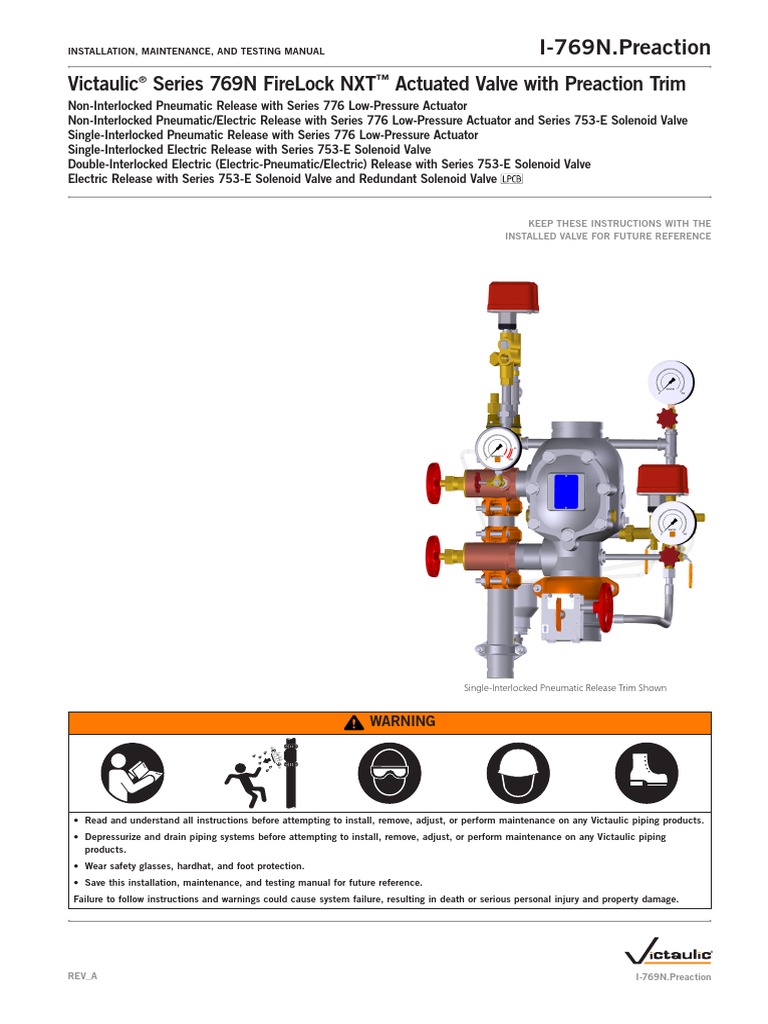I 769N Preaction | PDF | Valve | Actuator