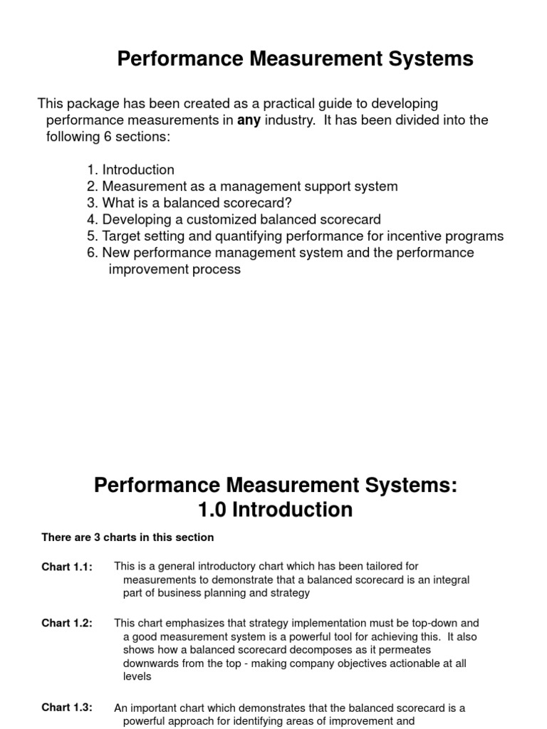 Performance Measurement Systems | PDF | Business Process | Innovation