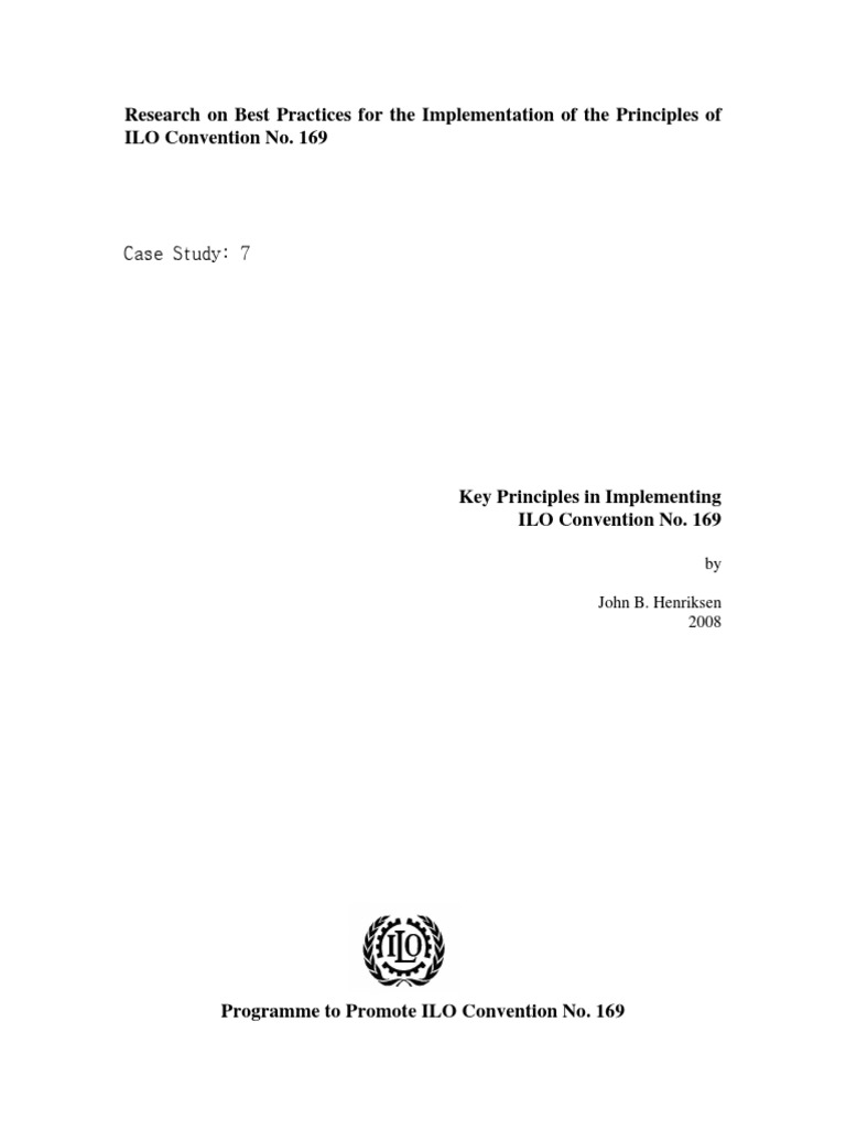 Best Practices for ILO Convention 169 | PDF | Sami People | Indigenous ...