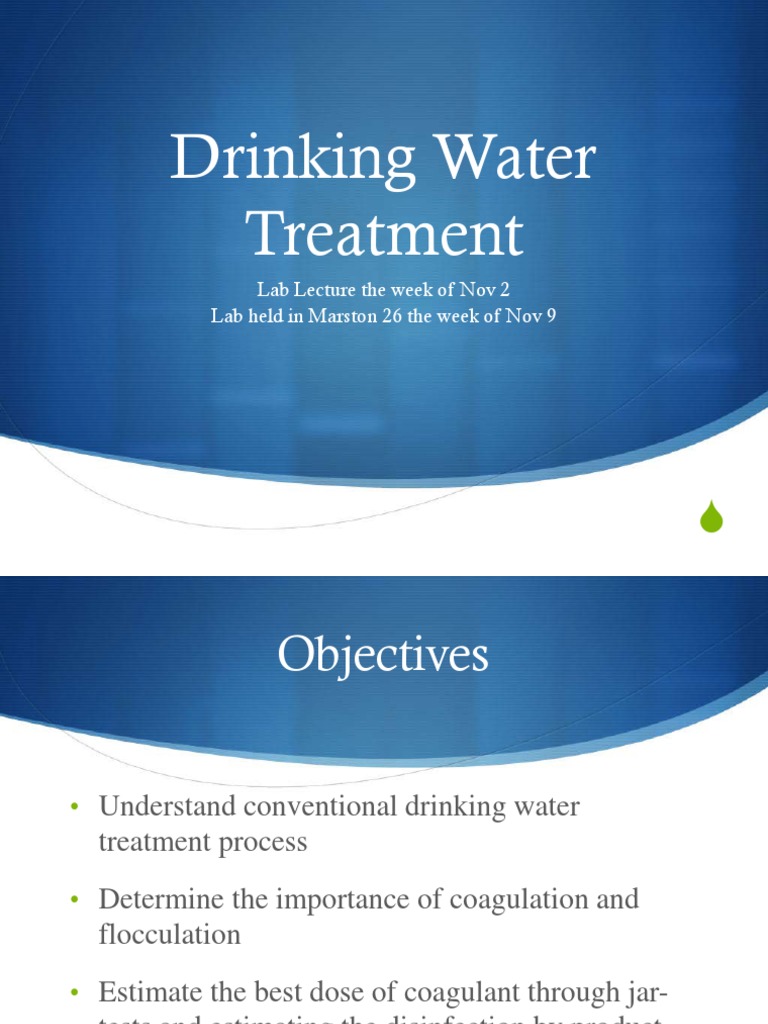 Lab 5 Slides PDF | PDF | Water Purification | Water Treatment