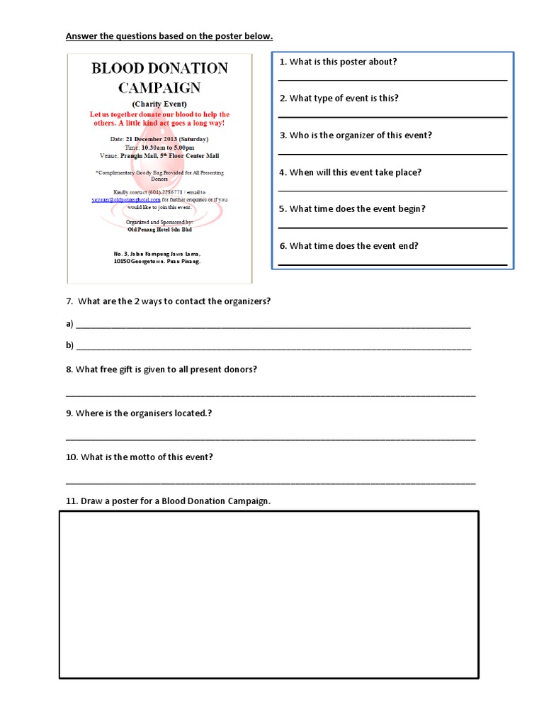 Blood Donation Campaign Q&A Guide | PDF | Social Science