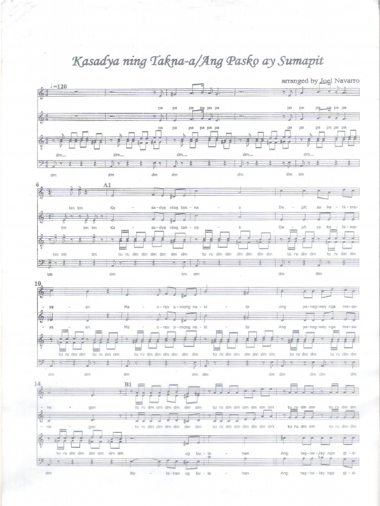 Kasadya Ning Taknaa - Ang Pasko Ay Sumapit | PDF