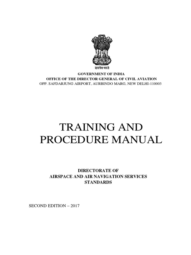 Training and Procedure Manual: Government of India Office of The ...