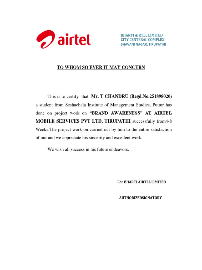 Chandru Letter | PDF