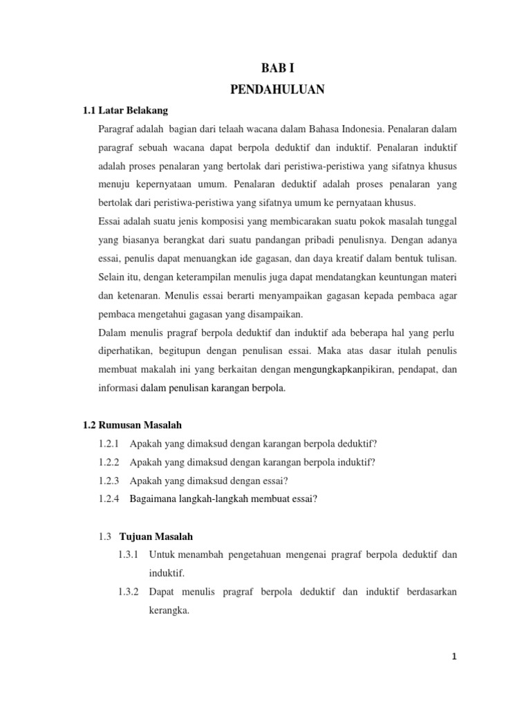 Bab 1 Menulis | PDF
