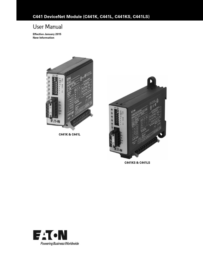 c441 Devicenet | PDF | Relay | Alternating Current