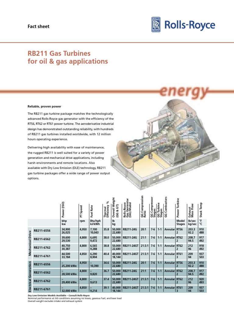 Rb211 Specifications Pdf Pdf Gas Turbine Engines