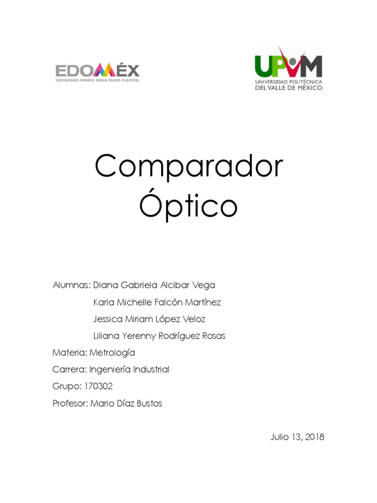 Funcionamiento del Comparador Óptico | PDF | Óptica | Medición